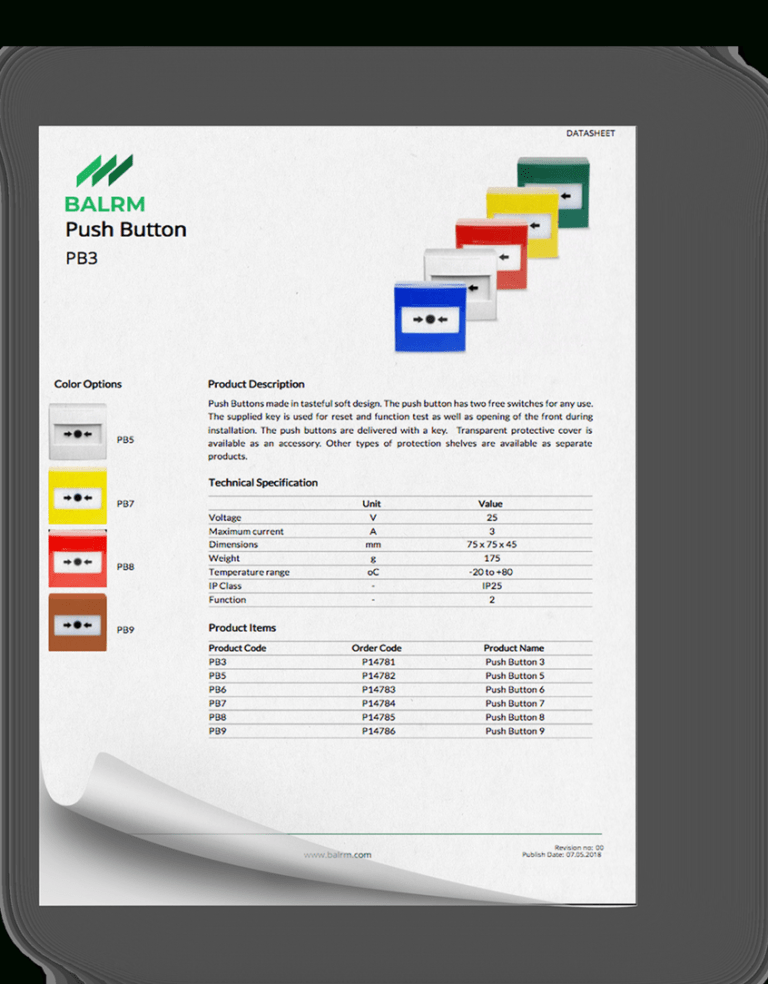 005 Product Data Sheet Template Staggering Ideas Indesign for Datasheet ...