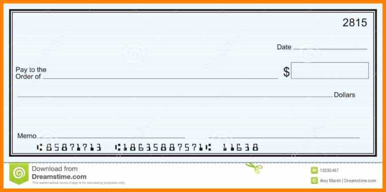 013 Free Printable Checks Template Of Editable Blank Check with ...