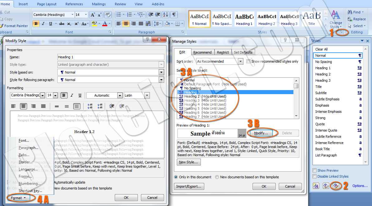 019 Ms Word Edit Manage Modify Styles1 Template Download With Change 