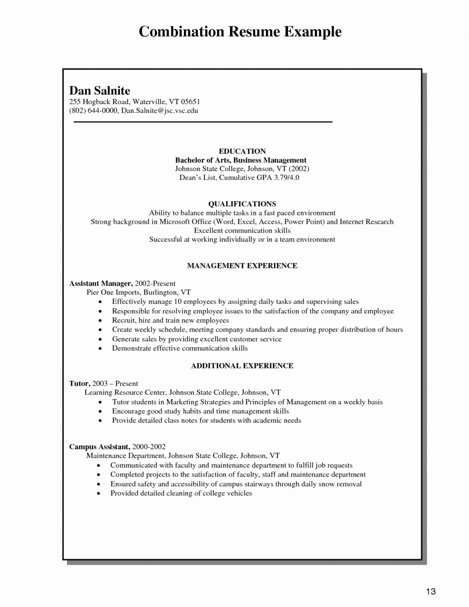 029 Combination Resume Template Word Free Templates 27 1 intended for ...