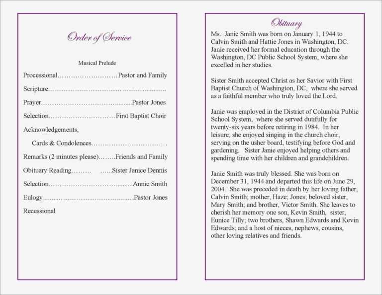 031 Microsoft Word Church Program Template Ideas For Funeral inside ...