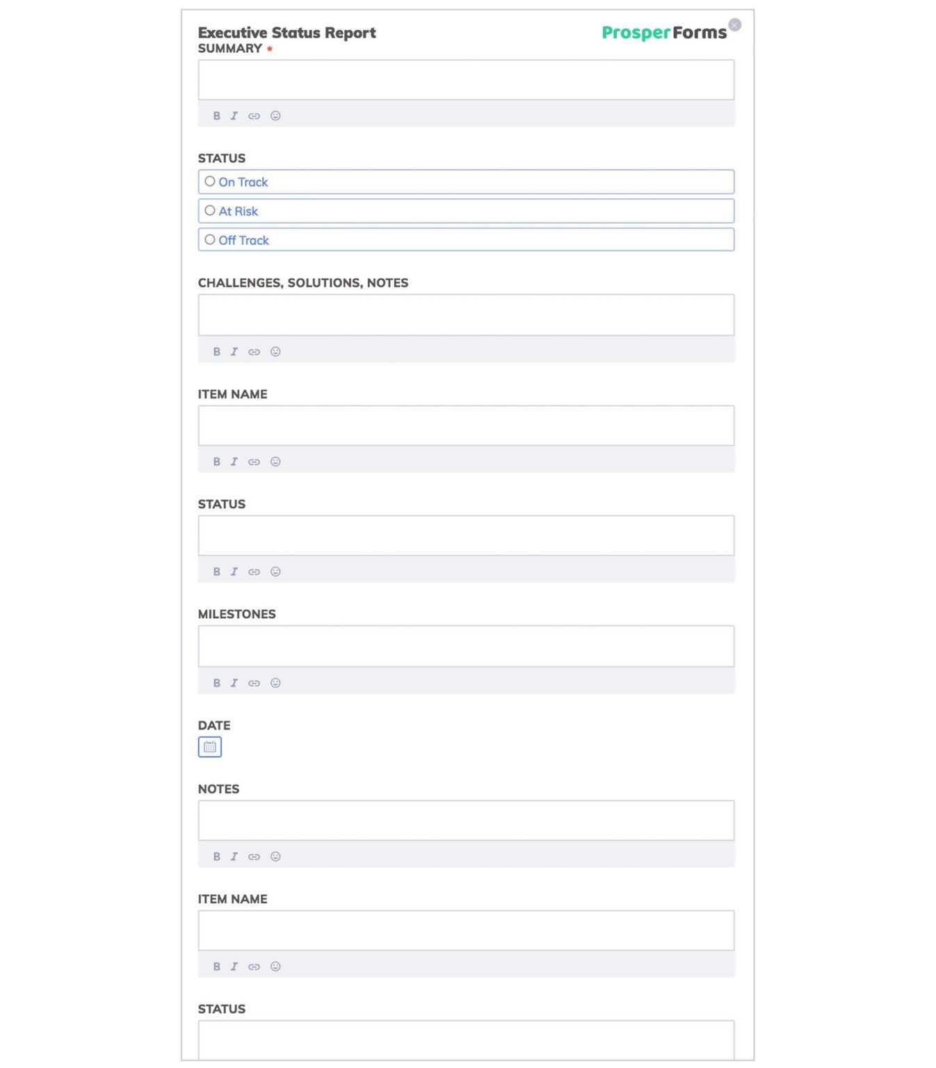 2 Really Simple Department Status Report Templates | Free inside ...