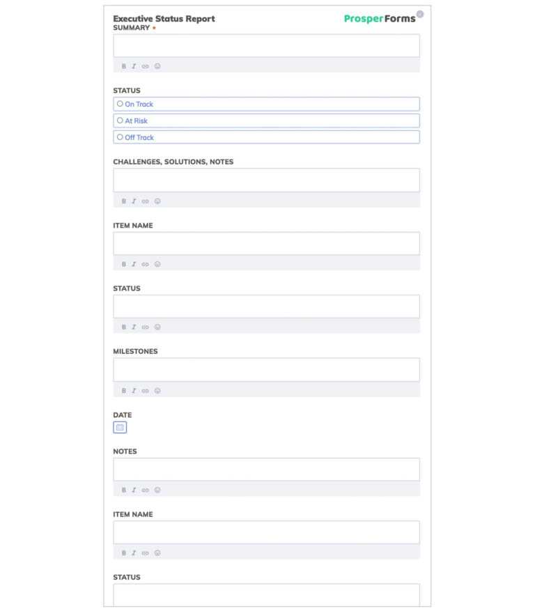 2 Really Simple Department Status Report Templates | Free inside ...