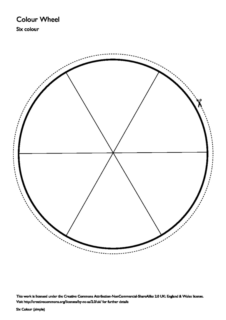 Blank Color Wheel Template