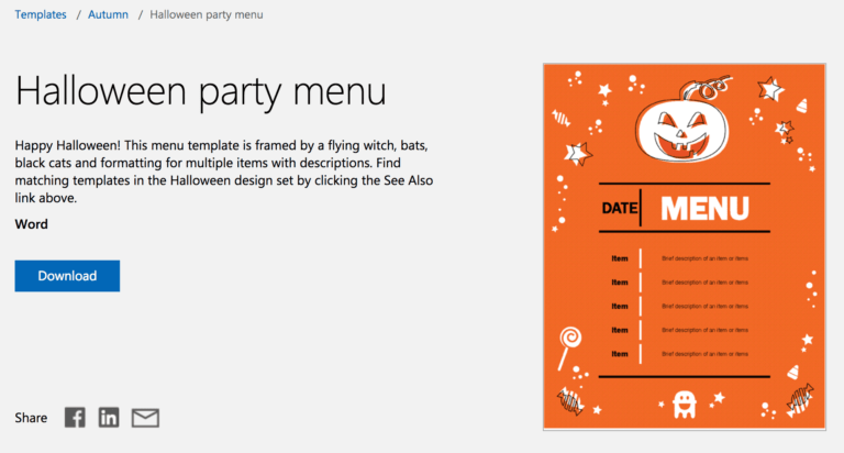 7 Free Halloween-Themed Templates For Microsoft Word within Free ...