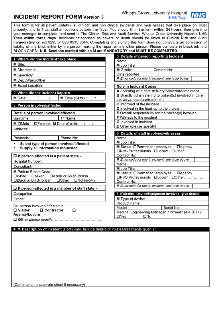 8 Incident Report Template Word | Outline Templates intended for Itil ...