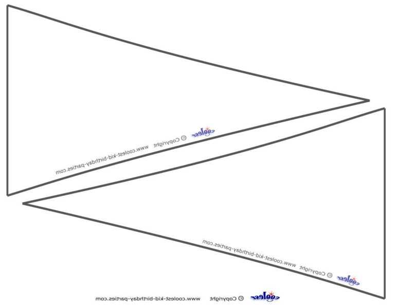 Best Printable Pennant Banner Template Vector File Free for Free ...