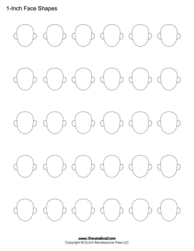 Blank Face Templates | Printable Face Shapes For Kids with Blank Face ...