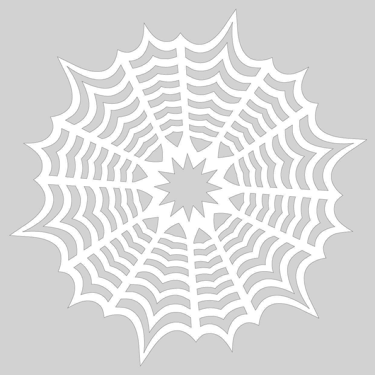 Blank Template To Draw A Pattern For Paper Snowflake Free Throughout 