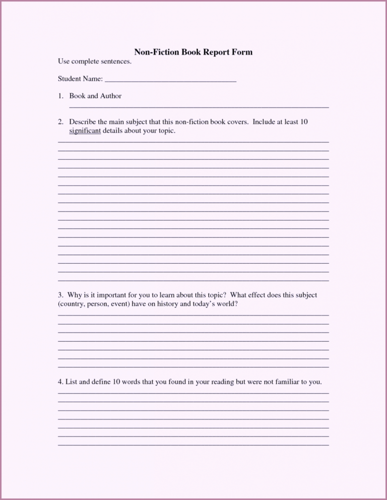 Book Report Grade 5 – Term Paper Example January 2020 with Book Report ...