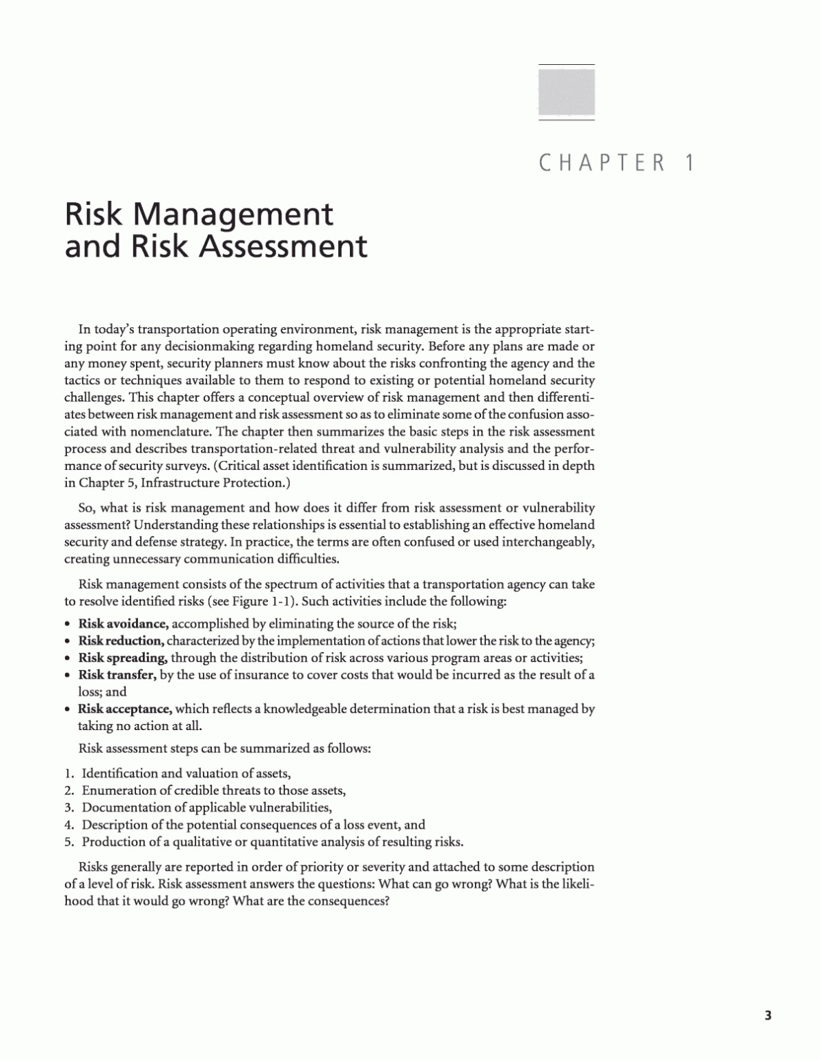 Chapter 1 – Risk Management And Risk Assessment | Security in Physical ...