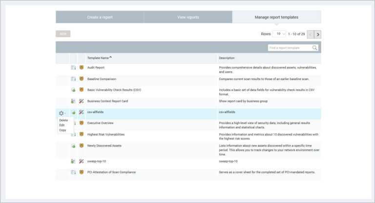 Configuring Custom Report Templates for Baseline Report Template ... Configuring Custom Report Templates for Baseline Report Template ...