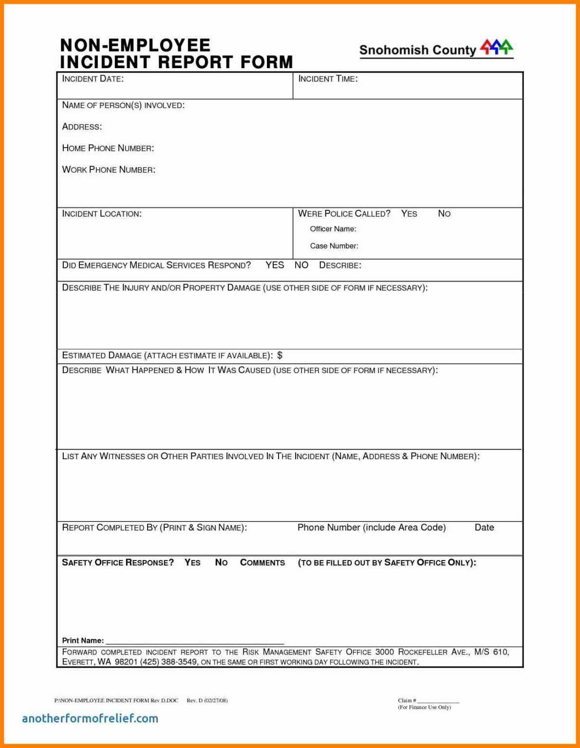 Employee Incident Report Sample Examples Letter Tagalog Form pertaining ...