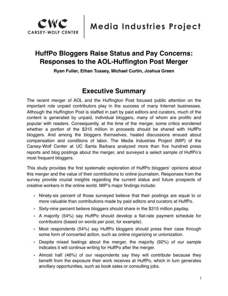 Executive Summary Report Template Word Doc Internal Audit for Executive ...