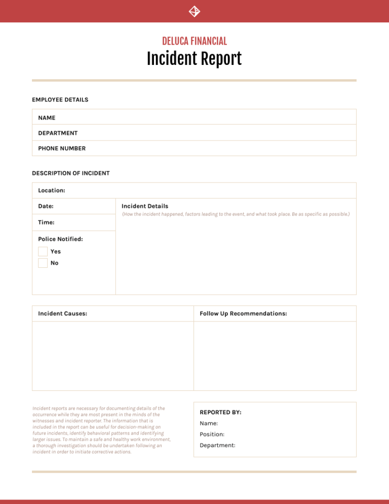How To Write An Effective Incident Report [Examples + with Incident ...