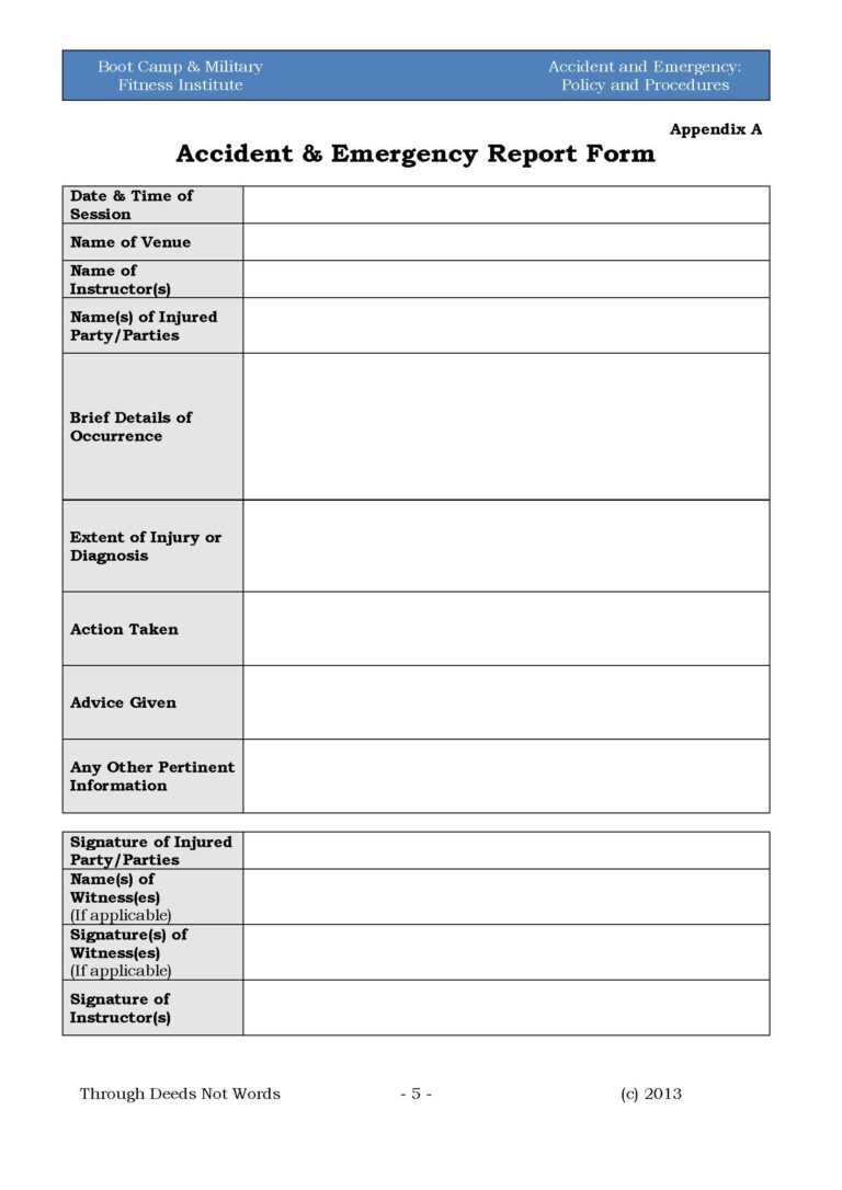 Incident Report Policy And Procedures – Zohre regarding Ohs Incident ...