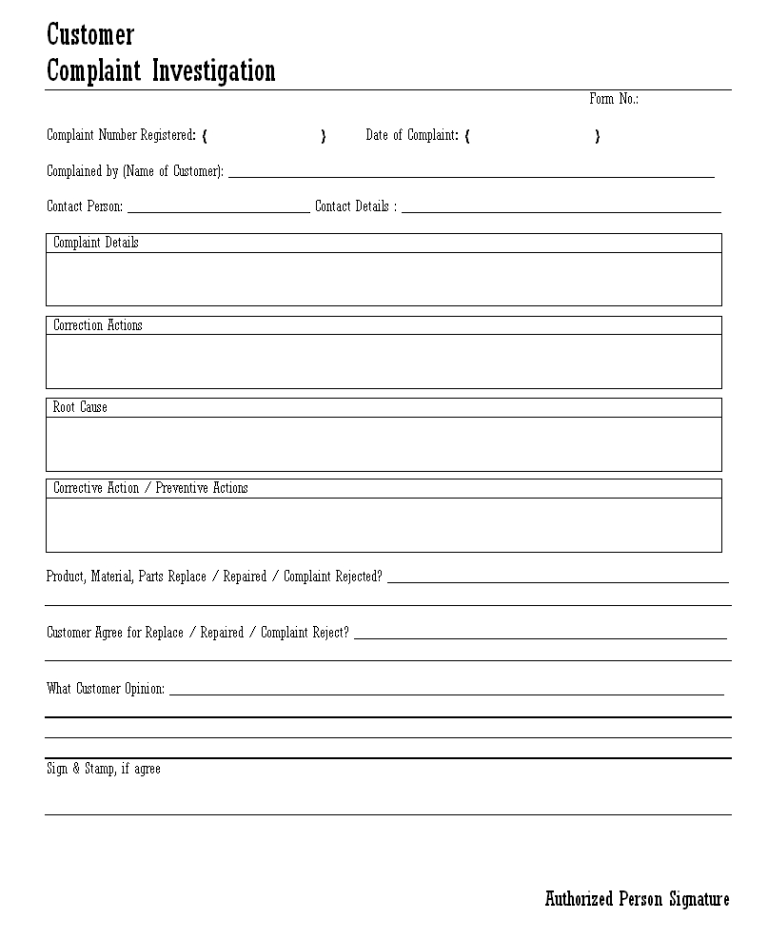 Investigation Report Template Excel Pdf Accident Format Free in ...