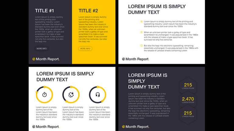 Month Report Powerpoint Template with Monthly Report Template Ppt ...