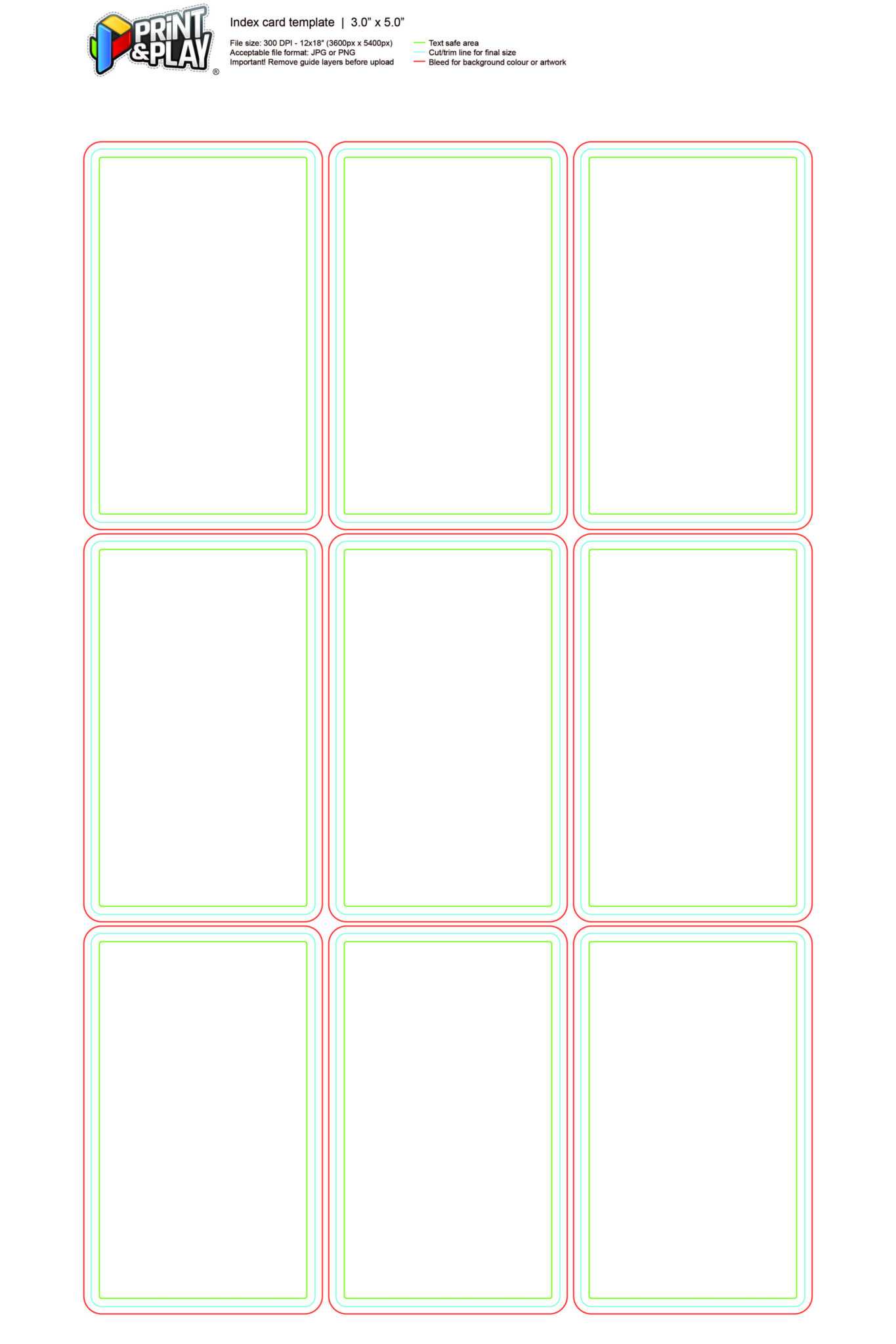 Playing Cards : Formatting & Templates – Print & Play with Blank ...