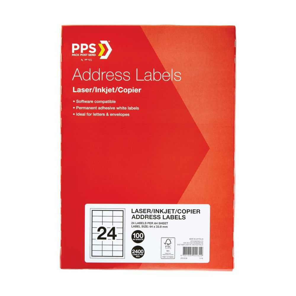 Pps Mailing Labels 65 Up 100 Pack Within 33 Up Label Template Word