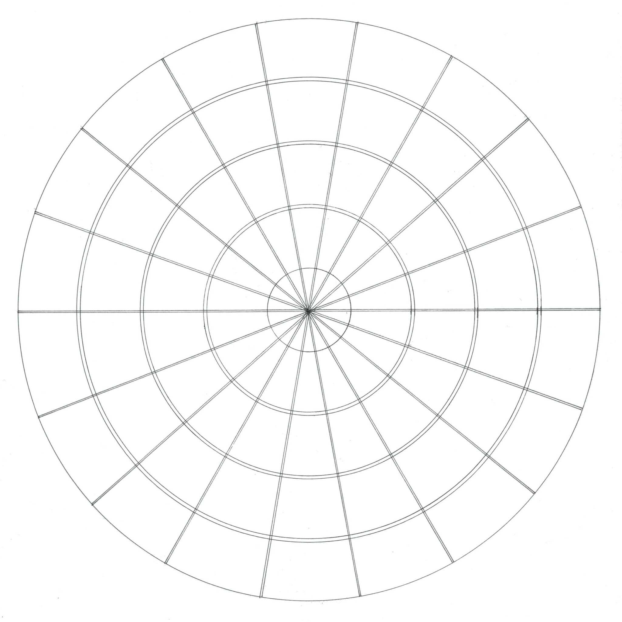 Blank Color Wheel Colour Chart Worksheet Template Printable in Blank ...