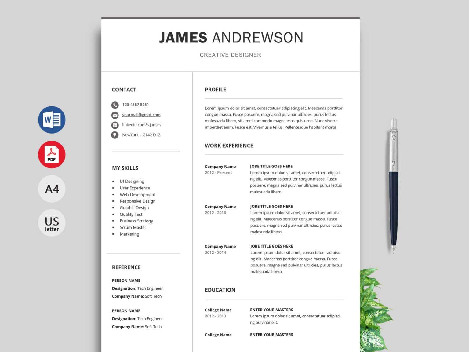 Resume : Coloring Microsoft Word Free Resume Templates Blank in Free ...