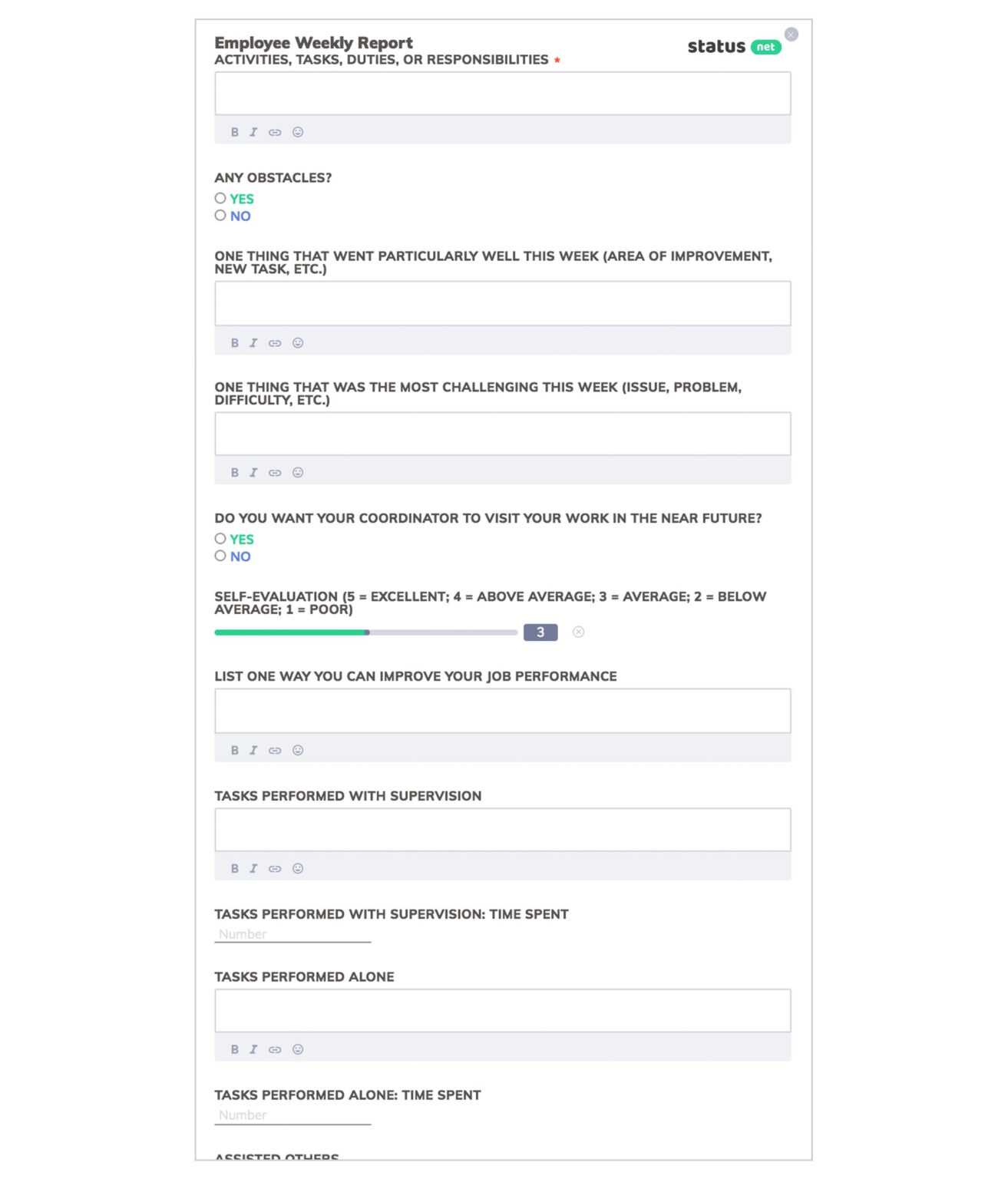 Software Testing Weekly Status Report Template Email Excel for Testing ...