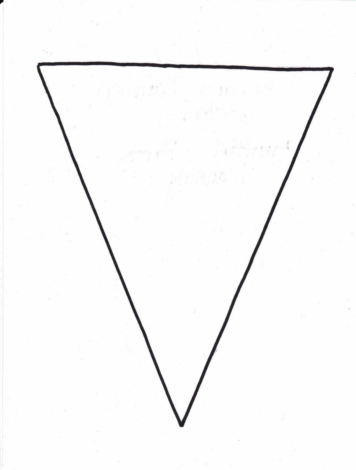 Triangle Banner Template Free – Clipart Best within Triangle Pennant ...