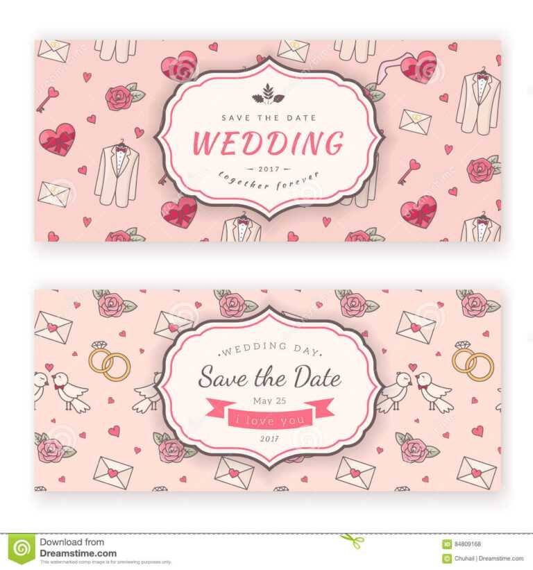 Wedding Banner Template. Stock Vector. Illustration Of pertaining to ...